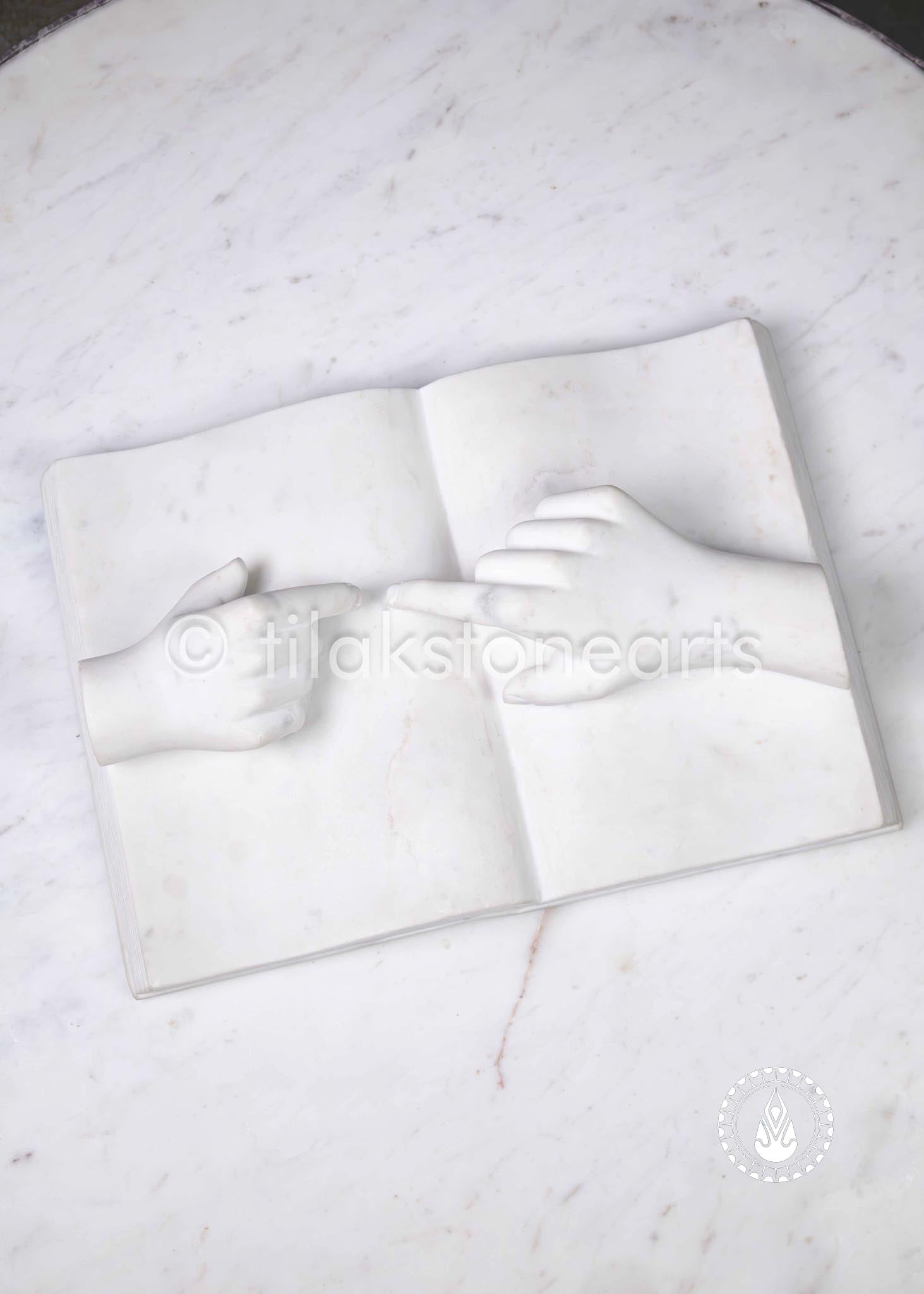 Modern Art 12" | Wonder White – Tilak Stone Arts India