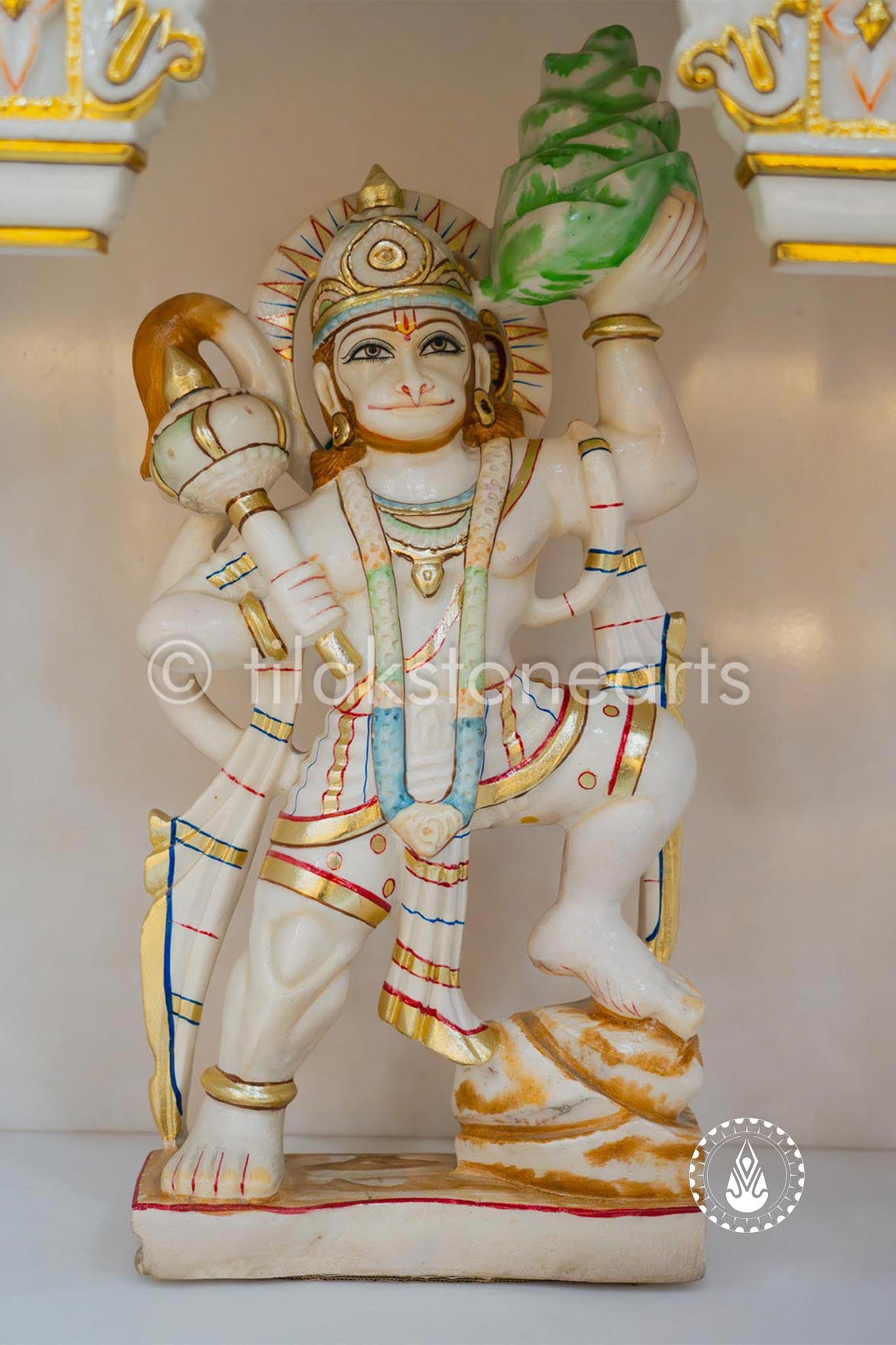 Mahabala Hanuman 24" | Jhiri – Tilak Stone Arts India